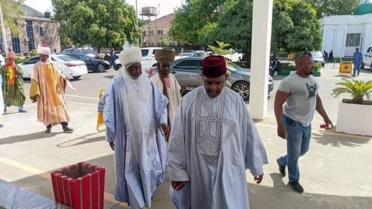 Kingmakers Arrive At The Kano State Government House For A Crucial ...